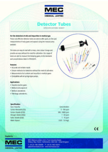 TS Detector Tubes | MEC Medical