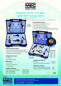 TS Pressure Drop Test Kit NIST | MEC Medical